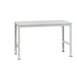Manuflex Arbeitstisch UNIVERSAL Standard, 1500 x 1000 mm, Melamin lichtgrau, lichtgrau
