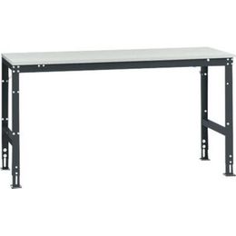 Manuflex Grundtisch UNIVERSAL Standard, Tischplatte Kunststoff, 1750x800, anthrazit