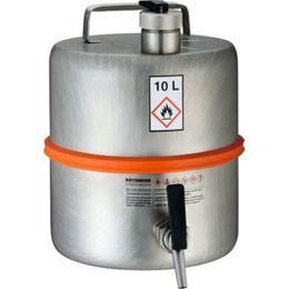 Sicherheits-Standgef&auml;&szlig;e, aus Edelstahl, Zapfhahn, 10 l, &oslash; 260 x H 350 mm