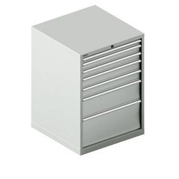 Sch&auml;fer Shop Sch&auml;fer Shop Select Schubladenschrank WSK 54-36, Stahl, 7 Sch&uuml;be, bis 75 kg, B 1023 x T 725 x H 1000 mm, lichtgrau/lichtgrau