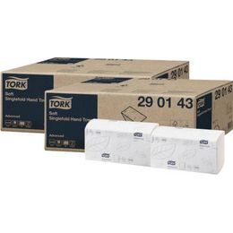 Sparset Papierhandt&uuml;cher Tork&reg; Advanced&reg; H3, 2-lagig & gepr&auml;gt, Zickzack-Faltung, FSC&reg;-Papier, wei&szlig;, 2 Kartons &aacute; 15 Pack mit je 250 Blatt