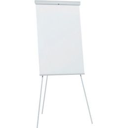 Flipchart Franken X-tra!Line Standard, h&ouml;henverstellbar, Schnellwechselhalterung, Ablageschale, magnethaftende Tafel mit B 680 x H 1050 mm, hellgrau