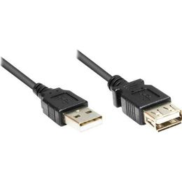 Verl&auml;ngerung USB 2.0 Stecker A/A 1,8 m, schwarz