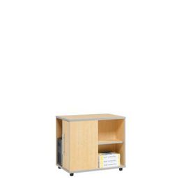 Sch&auml;fer Shop Sch&auml;fer Shop Select Anstellcontainer Moxxo IQ, PC-Towerfach, 1 T&uuml;r, 2 seitliche F&auml;cher, B 551 x T 800 x H 720 mm, Ahorn-Dekor