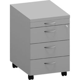 Rollcontainer ARLON-OFFICE, B 420 x T 560 x H 585 mm, lichtgrau