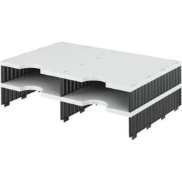 Styro&reg; Sortierstation Styrodoc Standard, DIN C4, Anbaueinheit, grau/schwarz