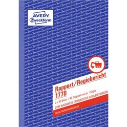 Avery Zweckform Rapport/Regiebericht Nr. 1770