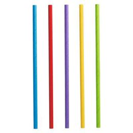 Trinkhalme Papstar, f&uuml;r Shakes, Einweg, L 250 x &Oslash; 8 mm, aus FSC&reg;-zertifiziertem Papier, farbsortiert, 100 St&uuml;ck