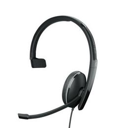 Headset EPOS|Sennheiser ADAPT 135T USB II, einseitig, USB-A, UC-optimiert & zertifiziert f&uuml;r Microsoft Teams, 3,5 mm Klinkenstecker, Ohrpolster aus Kunstleder, schwarz