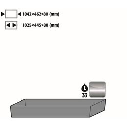 Bodenauffangwanne STAWA-R f&uuml;r ASECOS Sicherheitsschr&auml;nke der Q30, Q90 und S90 Serie, Edelstahl 1.4016, B 1042 x T 507 x H 86 mm, 33 l