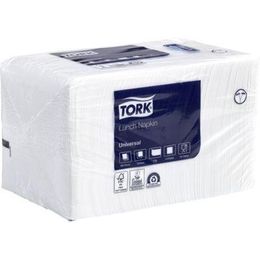 Tork® Servietten Universal 509300, 1-lagig, geprägt, FSC®-Papier, weiß, 8 x 500 Stück