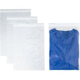 S&Z Druckverschlussbeutel, Polypropylen, 280 &times; 400 mm, 50 &micro;m, 50% Regeneratanteil, ohne Druck, transparent, 1000 Stk.