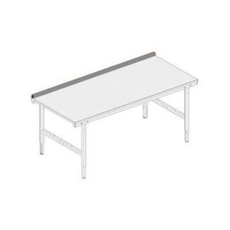 R&uuml;ckwandboard f&uuml;r Pack- und Arbeitstisch Rocholz System 2000, B 2000 x T 40 x H 40 mm, hellgrau