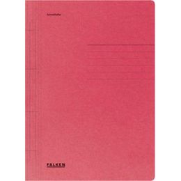 Falken Schnellhefter, DIN A4, Manila RC-Karton, rot