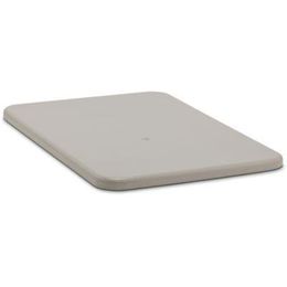 CEMO Flachdeckel f&uuml;r Rechteckbeh&auml;lter, 400 l, grau