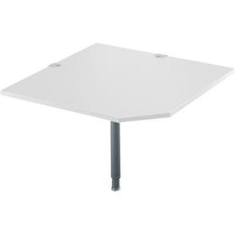 Sch&auml;fer Shop Systemwinkelplatte, CAD, Fu&szlig;, B 1200 mm x T 1200 mm, lichtgrau/anthrazit