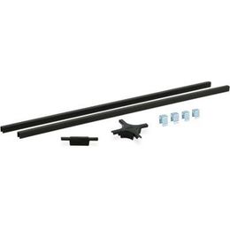 CEMO Verbindungsschiene lang f&uuml;r PE-Fl&auml;chenschschutzsysteme, Polyethylen (HDPE) schwarz, B 1140 x T 15 x H 15 mm