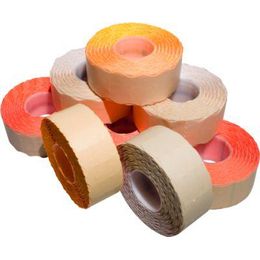 Etiketten, f&uuml;r Preisauszeichner, wei&szlig; , 10 Rollen