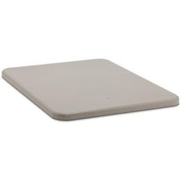 CEMO Flachdeckel f&uuml;r Rechteckbeh&auml;lter, 1100 l, grau