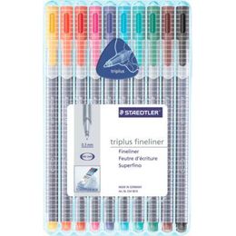 Fineliner Staedtler Triplus 334, 10er-Mix