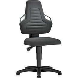 bimos Arbeitsdrehstuhl, Gleiter, Supertec schwarz, Griffe grau