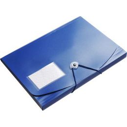 Eckspanner Foldersys JUMBO, A4, B 240 x H 320 mm, 3 Innenklappen & Gummizug-Verschluss, Polypropylen, St&auml;rke 0,42 mm, blau, 10 St&uuml;ck