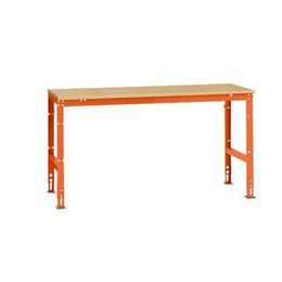Manuflex Grundtisch UNIVERSAL Standard, Tischplatte Multiplex, 1750x800, rotorange