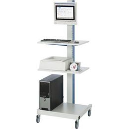 Rau Computer-St&auml;nder Typ 6018, B 650 x T 650 x H 1850 mm, mobil