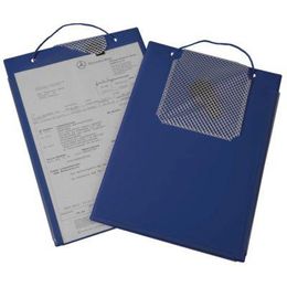 EICHNER Auftragstasche Edge, f&uuml;r DIN A4 Dokumente, Schl&uuml;sselfach, B 230 x T 5 x H 330 mm, 10 St&uuml;ck, blau