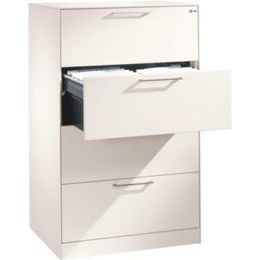 H&auml;ngeregistraturschrank ASISTO C 3000, 4 Schubladen, 2-bahnig, B 800 mm, wei&szlig;/wei&szlig;