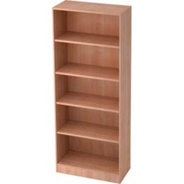 Regal TARVIS, 5 OH, B 800 x T 400 x H 2004 mm, Nussbaum-Dekor