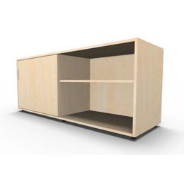 Sch&auml;fer Shop Sch&auml;fer Shop Select Sideboard, mit Schiebet&uuml;r, abschlie&szlig;bar, Spanplatte, B 1600 x T 500 x H 663 mm, links anstellbar, Ahorn