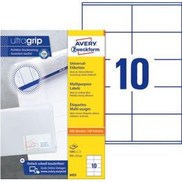 Avery Zweckform Universal-Etiketten 3425, ultragrip, 105 x 57 mm, 1000 St&uuml;ck