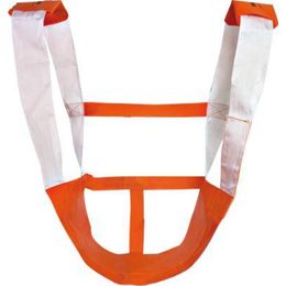 Rettungssitz KOMBI, stabile Klettverbindung, orange