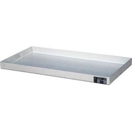 Bauer Kleingebindewanne KGW 2 V4A, ohne Lochblechrost, L 940 x B 470 x H 60 mm, 25 L, 150 kg, Edelstahl 1.4571, Silber