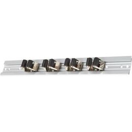 Sch&auml;fer Shop Sch&auml;fer Shop Genius Ger&auml;tehalterleiste f&uuml;r FS Putzmittelschr&auml;nke, Aluminium verzinkt, 4 Halter