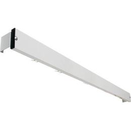 Hakenleiste f&uuml;r Umkleidebank-System, 2000 mm lang, Alu, lichtgrau