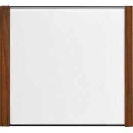 moedel T&uuml;rschild LMH, Aluminium- und Holzrahmen, Holzart w&auml;hlbar, Polyester-Abdeckung, Klebemontage, B 159,5 x H 150,5 mm, schwarz/Nussbaum
