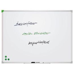 Franken Whiteboard U-Act!Line&reg;, Hoch- & Querformat, emailliert, magnethaftend, recycelbar, mit Ablageschale, B 1800 x H 1200 mm