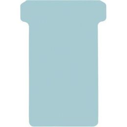 Atlanta T-Steckkarten, Format 2, B 48 x H 85 mm, f&uuml;r Plantafelelemente 63/48 mm, beschriftbar, FSC&reg;-zertifiziertes Papier, blau, 100 St&uuml;ck