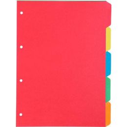 Sch&auml;fer Shop Kartonregister Sch&auml;fer Shop Select, 1er Pack, 4-fach Lochung, 160 g/qm Recyclingkarton, 5-teilig