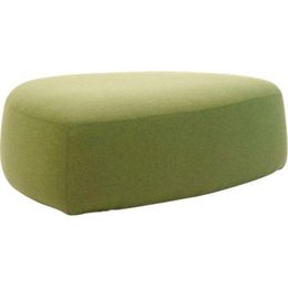 Polsterm&ouml;bel Leyform GOGO Pouf, gro&szlig;, oval, B 1240 x T 1090 x H 440 mm, mit Gleitern, Stoffbezug, hellgr&uuml;n