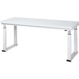 Rau Arbeitstisch Serie adlatus 600, 2000 x 700 x 740-1140 mm, Hartlaminat-Platte