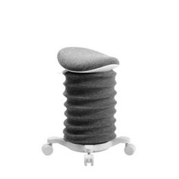Topstar Hocker SITNESS 4D, ergonomisch, aktives Sitzen, gepolsterter Sattelsitz, h&ouml;henverstellbar, um 360&deg; drehbar, Tragegriff, Rollen, papyruswei&szlig;/schwarz