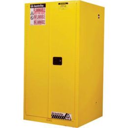 Justrite FM-Sicherheitsschrank Classic Sure-Grip&reg; EX, f&uuml;r entz&uuml;ndbare Fl&uuml;ssigkeiten, bis 227 Liter, manuell schlie&szlig;ende T&uuml;ren, gelb