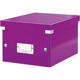 Leitz&reg; Ablage- und Transportbox Serie Click + Store, klein, f&uuml;r DIN A5, violett