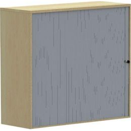 Querrollladen-Aufsatzschrank BEXXSTAR, 3 Ordnerh&ouml;hen, B 1200 x T 445 x H 1070 mm, Buche-Dekor