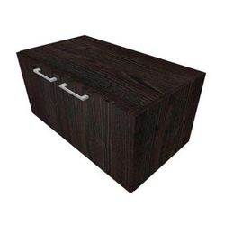 Fl&uuml;gelt&uuml;renschrank SOLUS PLAY, 1 OH, mit Griff, B 800 x T 440 x H 374 mm, Mooreiche
