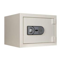 format Feuerschutztresor Fire Safe Light, 25 min Brandschutz, Elektronikschloss, Verankerungsmaterial, B 460 x T 452 x H 335 mm, 20 l, reinwei&szlig; RAL 9010