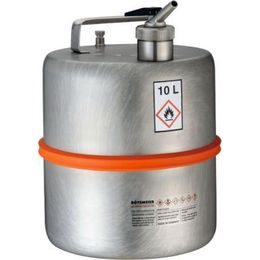 Sicherheits-Standgef&auml;&szlig;e, aus Edelstahl, Feindosierer und Bel&uuml;ftung, 10 l, &oslash; 260 x H 350 mm